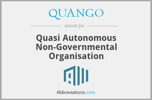 What does QUANGO stand for?
