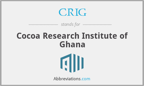 What does CRIG stand for?