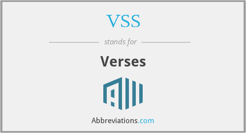 What is the abbreviation for Verses?