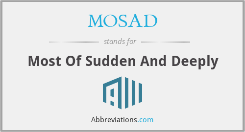 What does MOSAD stand for?