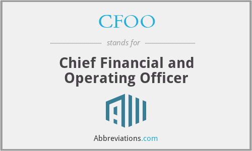 What does CFOO stand for?