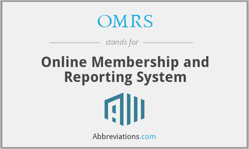 What does OMRS stand for?