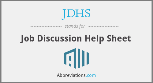 What does JDHS stand for?