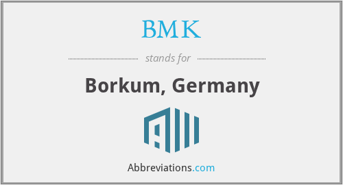What does BMK stand for?
