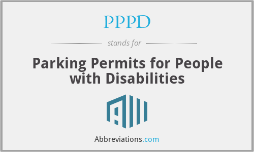 PPPD - Parking Permits for People with Disabilities