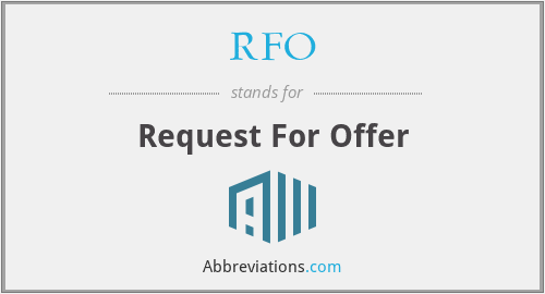 What does RFO stand for?