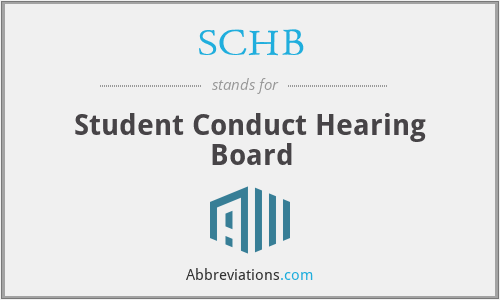What does SCHB stand for?