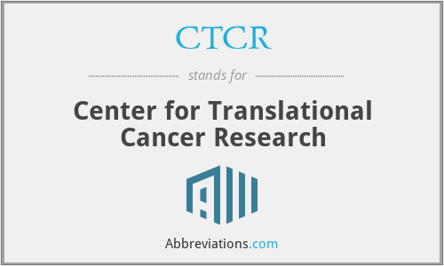 What does CTCR stand for?