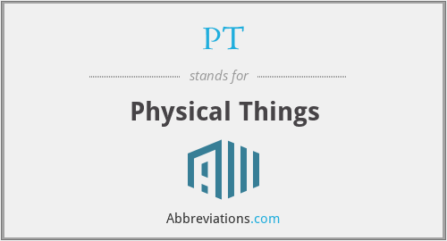 What is the abbreviation for physical things?