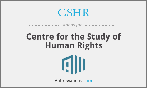 What does CSHR stand for?