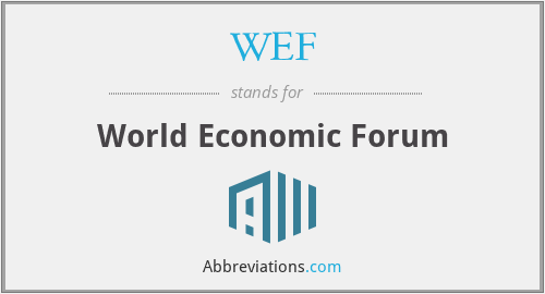 What does WEF stand for?