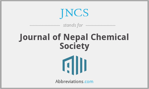 JNCS - Journal of Nepal Chemical Society