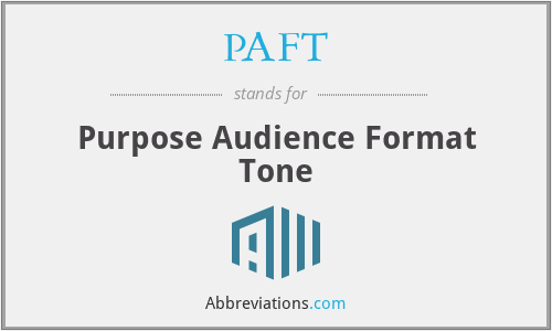 What does PAFT stand for?