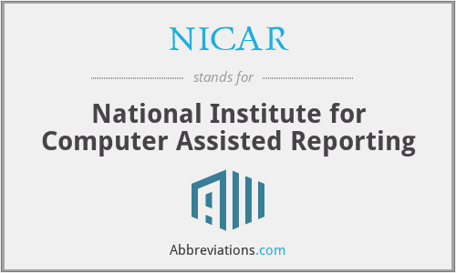 What does NICAR stand for?
