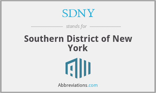 What does SDNY stand for?