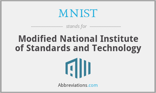 MNIST - Modified National Institute of Standards and Technology