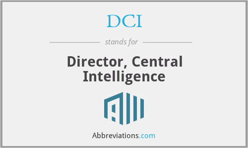What does DCI stand for?