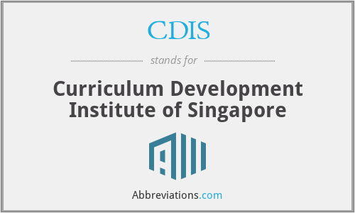 CDIS - Curriculum Development Institute of Singapore