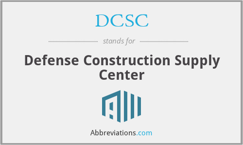 What does DCSC stand for?