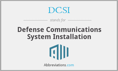 What does DCSI stand for?