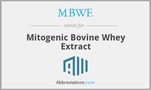 What does MBWE stand for?