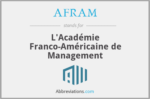 What does AFRAM stand for?