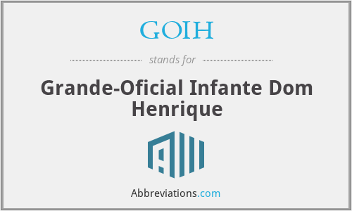 What does GOIH stand for?