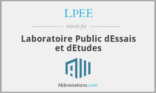 What does LPEE stand for?