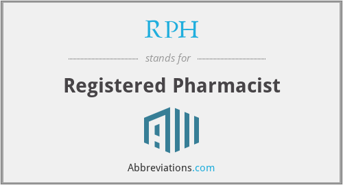 What is the abbreviation for Registered Pharmacist?