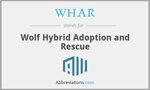 What does WHAR stand for?