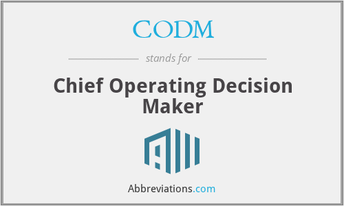 What does CODM stand for?