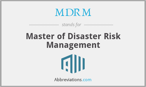 What does MDRM stand for?