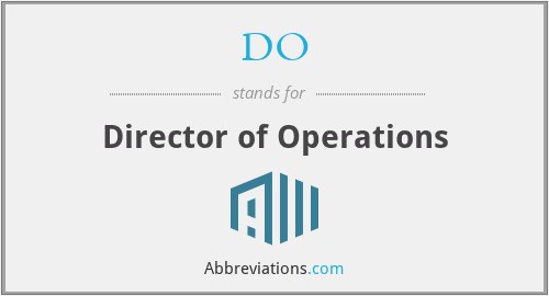 What is the abbreviation for director of operations?