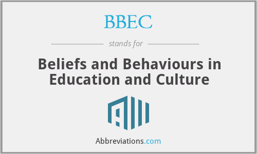 BBEC - Beliefs and Behaviours in Education and Culture