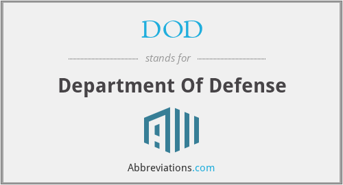What does DOD stand for?