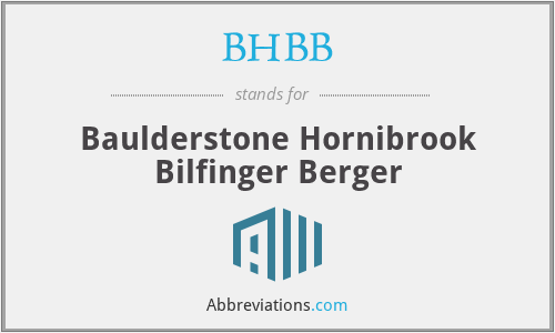 What does BHBB stand for?