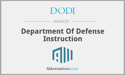 What does DODI stand for?
