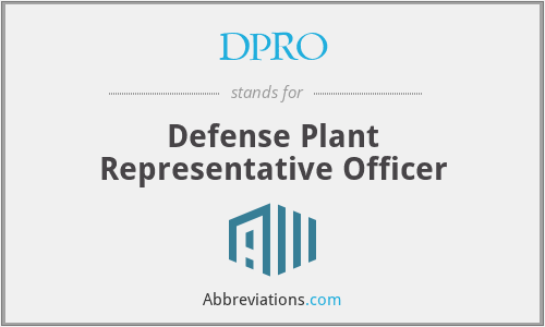 What does DPRO stand for?