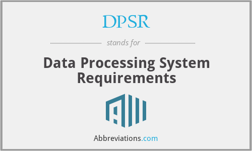What does DPSR stand for?