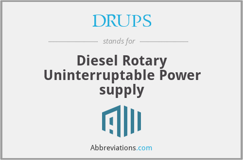 What does DRUPS stand for?