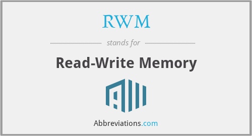 What does RWM stand for?