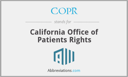 What does COPR stand for?