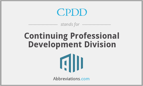What does CPDD stand for?