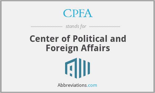 What does CPFA stand for?