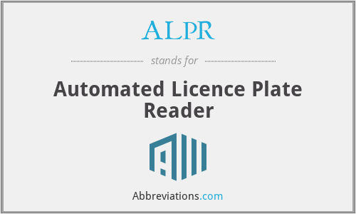 What does ALPR stand for?