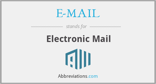 What does E-MAIL stand for?