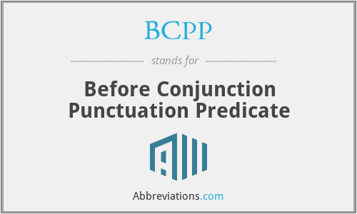 What does BCPP stand for?