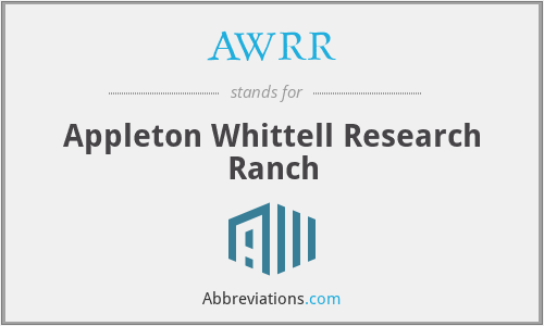 What does AWRR stand for?