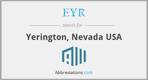 What does EYR stand for?
