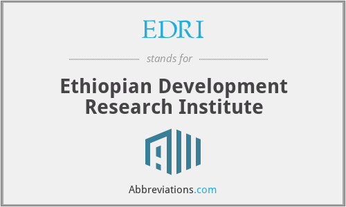 EDRI - Ethiopian Development Research Institute